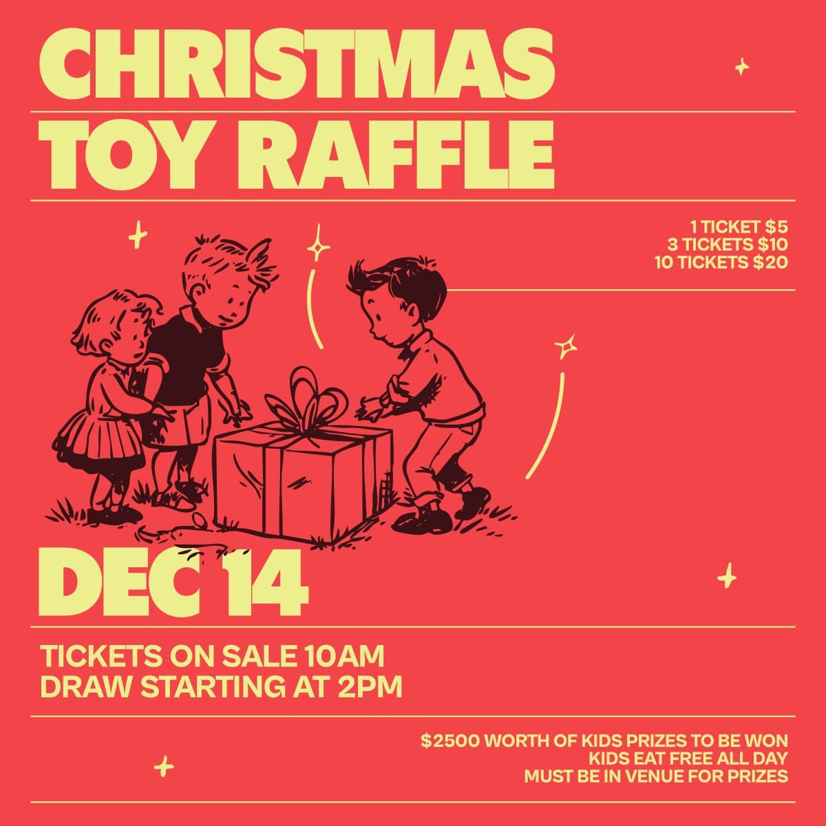 Christmas Toy Raffle - Rocksia Hotel